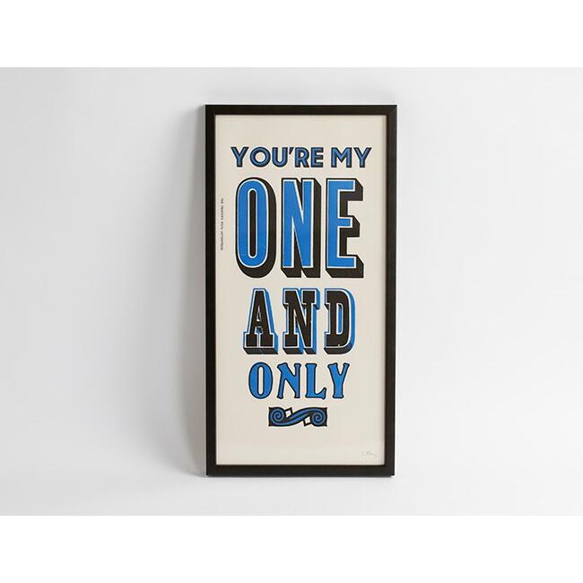 A TWO PIPE PROBLEM LETTERPRESS / ONE AND ONLY POSTER BLUE Mサイズ : O.L.D ...