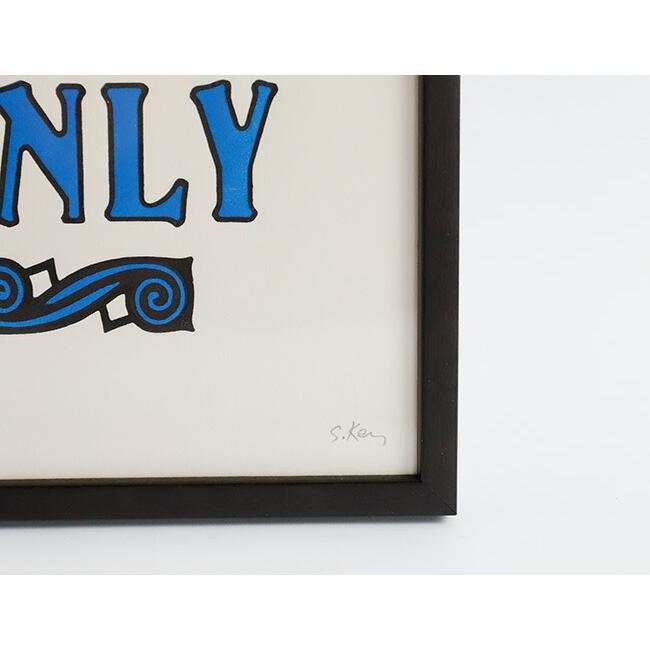 A TWO PIPE PROBLEM LETTERPRESS / ONE AND ONLY POSTER BLUE Mサイズ : O.L.D ...