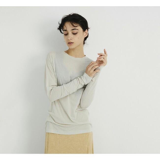 SALE30%OFF//unfil アンフィル twisted cotton sheer jersey long sleeve Tee ロングスルーブTシャツ WFSP-UW134 : O.L ...