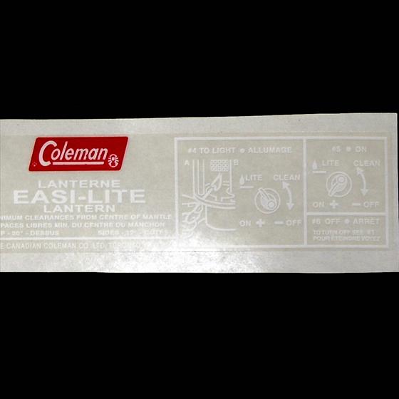 Coleman コールマン デカール カナダ 331 321B 321C 621B 横長説明シーツ D291 : オールドコールマン ByTen - 通販 - Yahoo!ショッピング