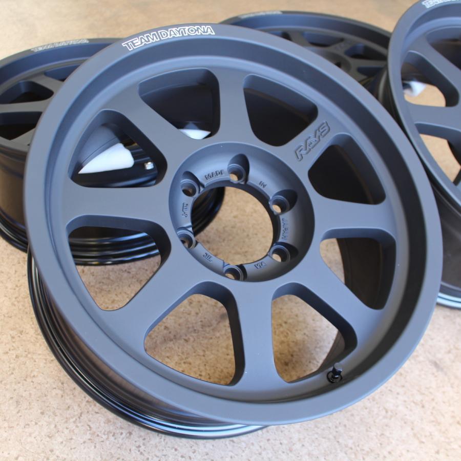 TEAM DAYTONA プラド ハイラックス等 RAYS レイズ チームデイトナ D108 マットブラック 18インチ 8J+20 ...