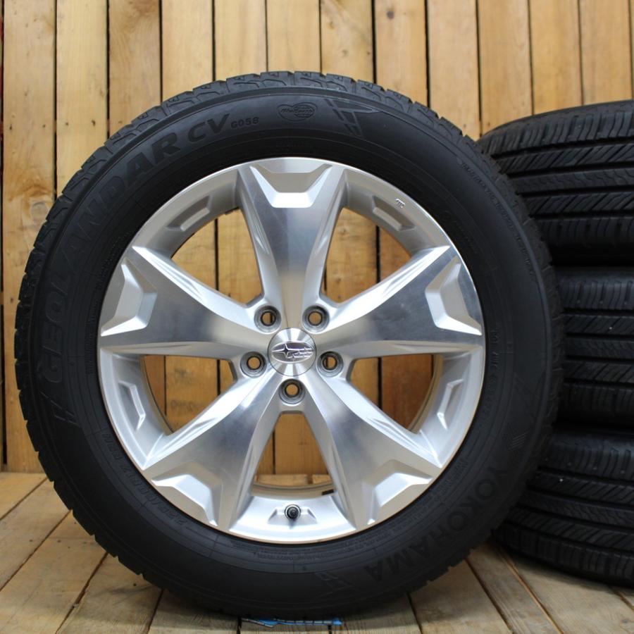 GEOLANDAR SUBARU スバル SJ フォレスター 純正 17インチ 7J+48 2021年 ヨコハマ ジオランダーG058 225 ...