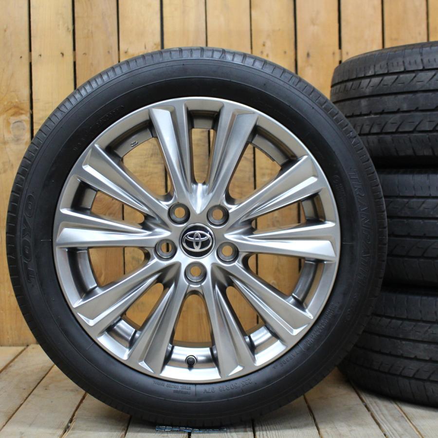 アルファード TOYOTA トヨタ 30系 ヴェルファイア S タイプゴールド 純正 18インチ TOYO トランパスR30 235 ...
