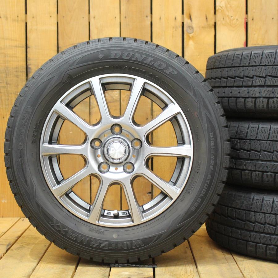WINTER MAXX ノア VOXY アイシス ステップワゴン エスクァイア 他 15インチ ダンロップ WM01 195/65R15 スタッドレス タイヤ ホイール 4本SET : イチ ...