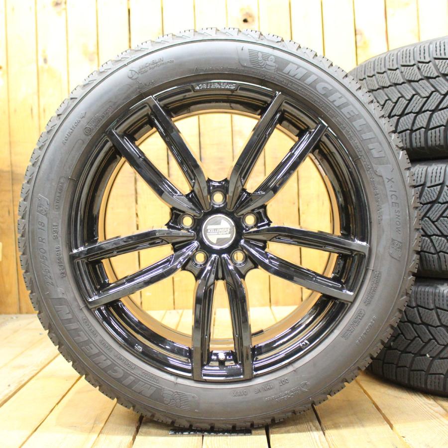 X-ICE BMW X1 F48 MINIクロスオーバー F60 他 ブラック 18インチ 2022年製 ミシュラン SNOW 225 ...