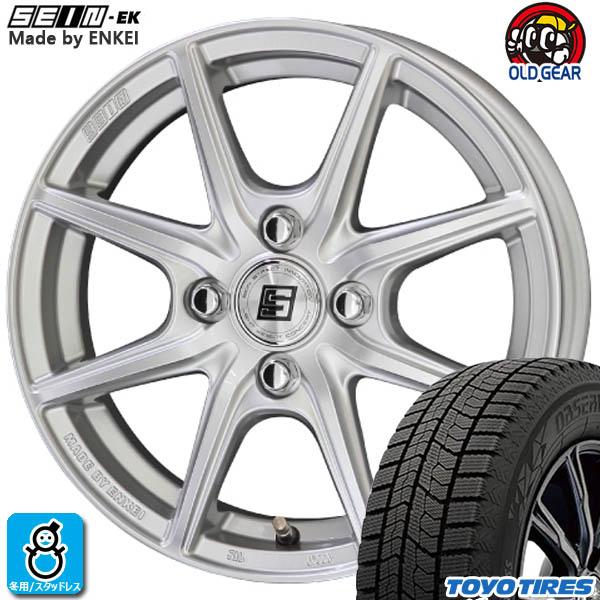 TOYO TIRES 【2023年製】155/65R14 75Q トーヨー OBSERVE GIZ2 新品 スタッドレスタイヤ ホイール4本セット 共豊 SEIN EK 14インチ 4.5J ...