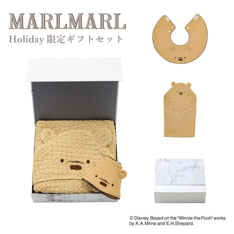 MARLMARL マールマール スタイ フードタオル 01 teppan box RWI1 ディズニー Winnie the pooh ...