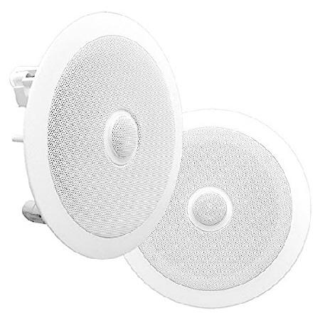 Pyle パイル PDIC80 In-Wall / In-Ceiling Dual 8-inch 2-way スピーカー システム ...