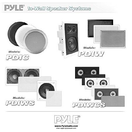 Pyle パイル PDIC80 In-Wall / In-Ceiling Dual 8-inch 2-way スピーカー システム, White (ペア) 【並行輸入品】(並行輸入品 ...
