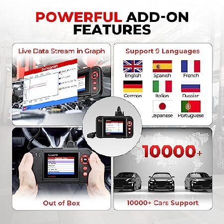 LAUNCH Creader VII+ OBD2 Scanner ABS SRS Transmission and Engine Code Reader Diagnostic Scan ...