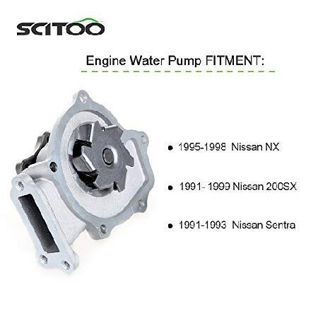SCITOO AW9214 エンジンウォーターポンプ ガスケット付き 日産用 Sentra 200SX NX 1.6L用 : オーエルジー ...