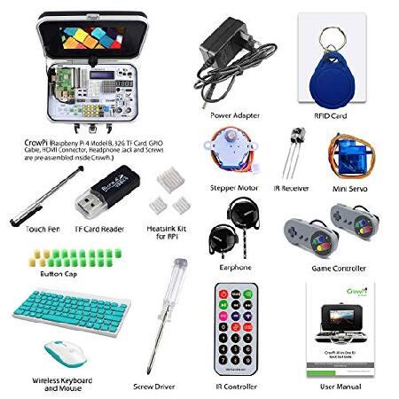 【並行輸入品】 ELECROW Crowpi Raspberry Pi 4 3 b 3b+ 4b+ Kit Learning Programming with Sensors ...