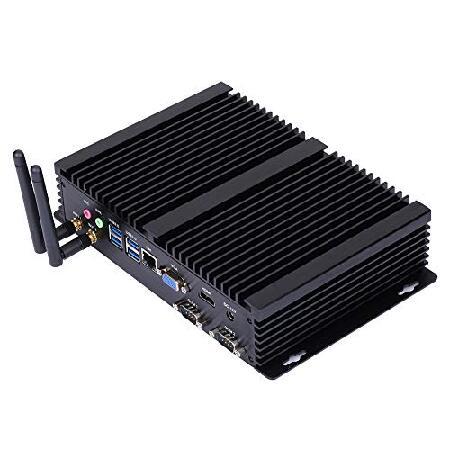 ブランド登録なし HUNSN Fanless Industrial Computer, IPC, Mini PC, Windows 11 or Linux Ubuntu, Intel I5 ...