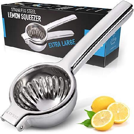 【並行輸入品】 Zulay Extra Large Lemon Squeezer Stainless Steel - Easy Squeeze ...