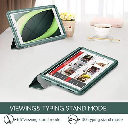 SURITCH Samsung Galaxy Tab A 8.0 2019 (SM-T290/T295)用ケース [スクリーンプロテクター内蔵][自動スリープ/スリープ解除] 軽量レザーケース ...
