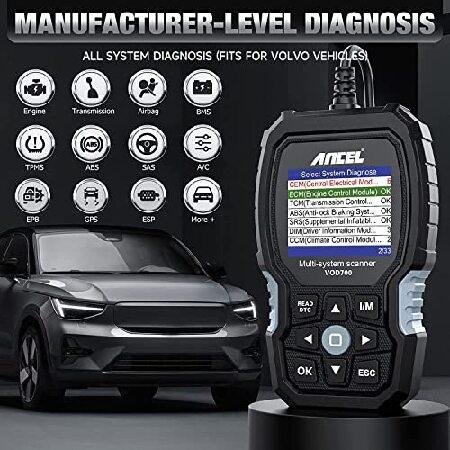 ANCEL VOD700 All System OBD2 Scanner Fits for Volvo Car Code Reader ...