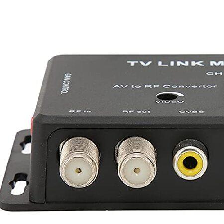 【並行輸入品】 TV Link Modulator, Mini AV to RF UHF Modulator Support PAL NTSC Adjustable Output Gain ...
