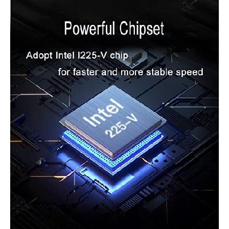 2.5GBase-T PCIe 3.1 Network Adapter with Intel I225-V+3ft Cat8 Ethernet Cable 2500/1000/100Mbps ...