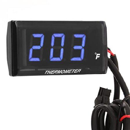 Motorcycle Digital Thermometer, DC 12V Ultra Thin Water Temperature ...