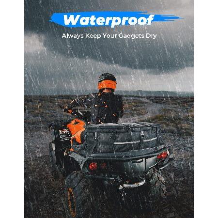 KEMIMOTO ATV Cargo Bag, Bed Box 50L Front Bag Rear Rack Toolbox Trunk ...