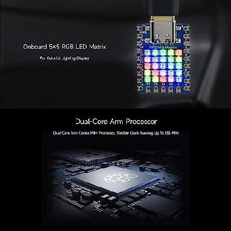 Waveshare RP2040-Matrix Development Board, Onboard 5×5 RGB LED Matrix ...
