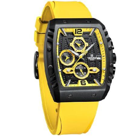 NAVIFORCE Men Quartz Watch Auto Date Week Business Dress Analog Wrist ...