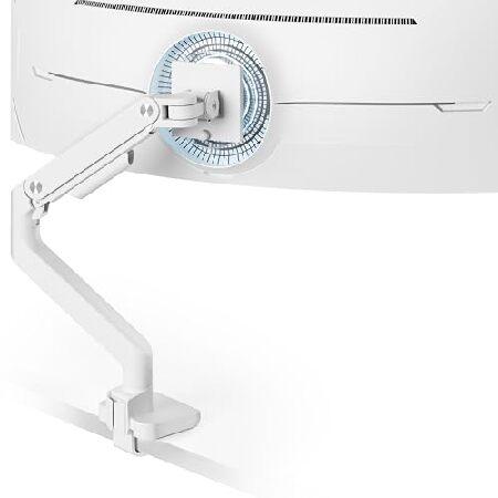 ARES WING(アレスウィング) シングルモニターマウント 高耐久 モニターアーム デスクマウント 最大49インチと44ポンドのウルトラ ...