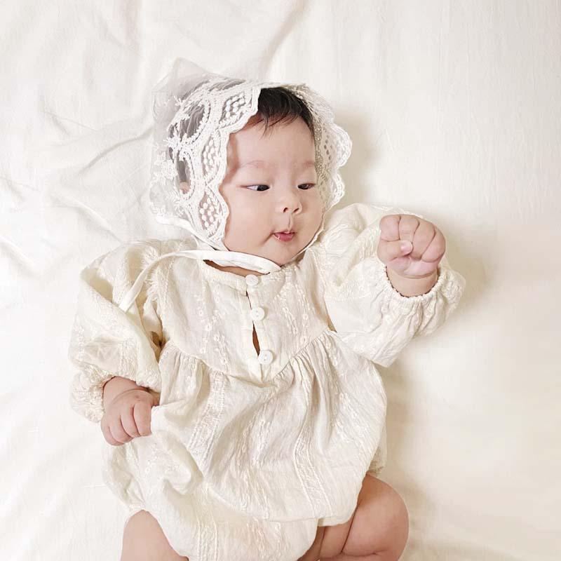 ベビー ロンパース 長袖 女の子 春 秋 刺繍 ナチュラル シンプル フラワー刺繍ロンパース 339 :339:インポート 韓国子供服のOLPEMI - 通販 - Yahoo!ショッピング