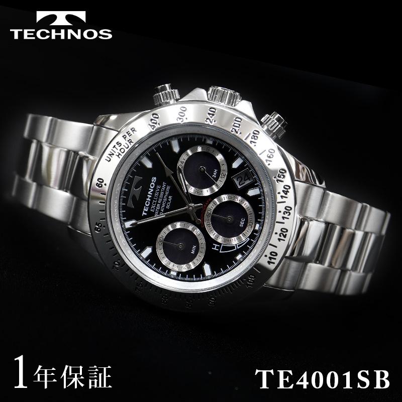 TECHNOS（時計） TECHNOS テクノス メンズ 男性 彼氏 アナログ 腕時計 ソーラー クロノグラフ ウォッチ TE4001SB ビジネス 誕生日 プレゼント ギフト ...