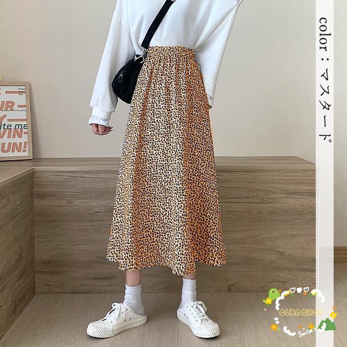 ミモレ丈 小花柄 フレアスカート 春 裏地付き レディース ^b364^ : OLNA SHOP - 通販 - Yahoo!ショッピング