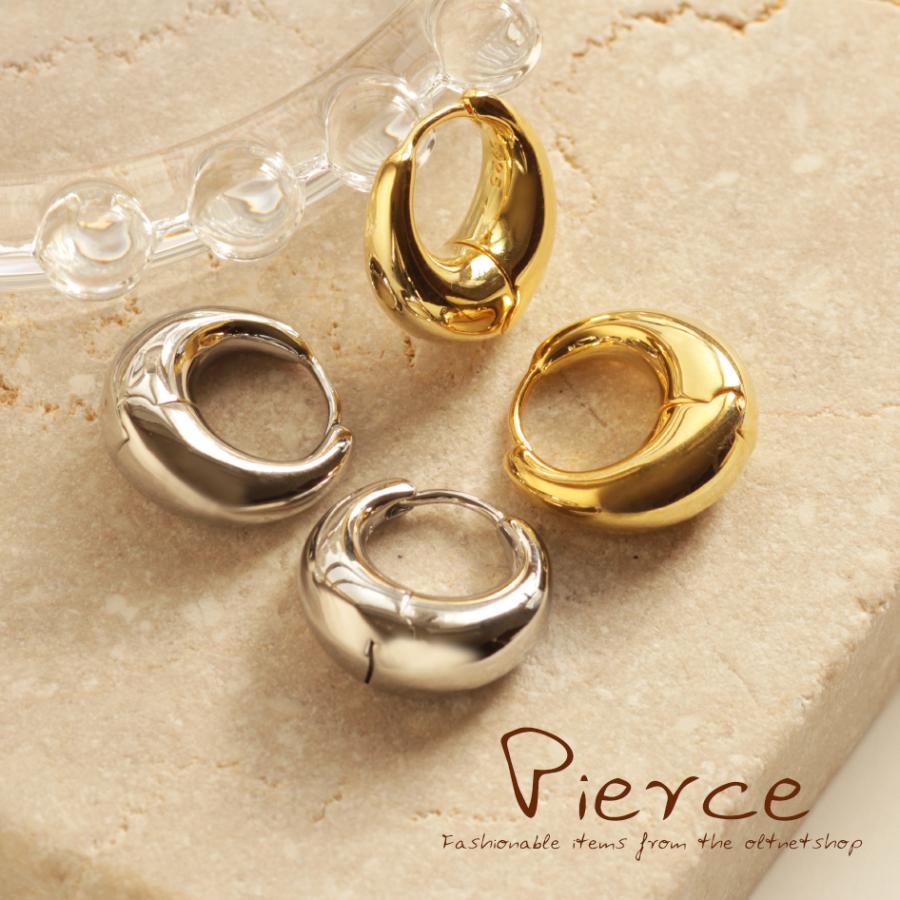 ピアス フープピアス レディース 中折れ ドロップ メタル シンプル K18GP 18金 18kコーティング ゴールド シルバー 大人 上品 モード : オルトネットショップ - 通販 ...