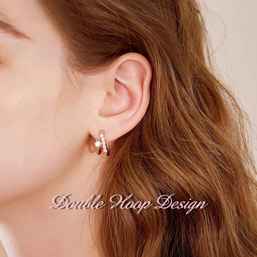 フープピアス レディース ピアス フープ czダイヤ 18金 18kコーティング ピンクゴールド K18GP リング お洒落 きれいめ 大人可愛い : オルトネットショップ - 通販 ...