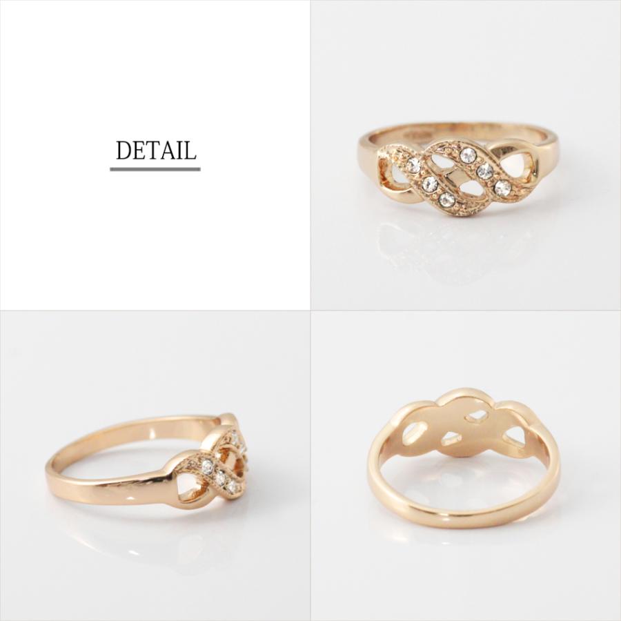 指輪 リング レディース 上品 インフィニティ 無限大 永遠 czダイヤ 18金 ピンクゴールド K18GP : オルトネットショップ - 通販 - Yahoo!ショッピング