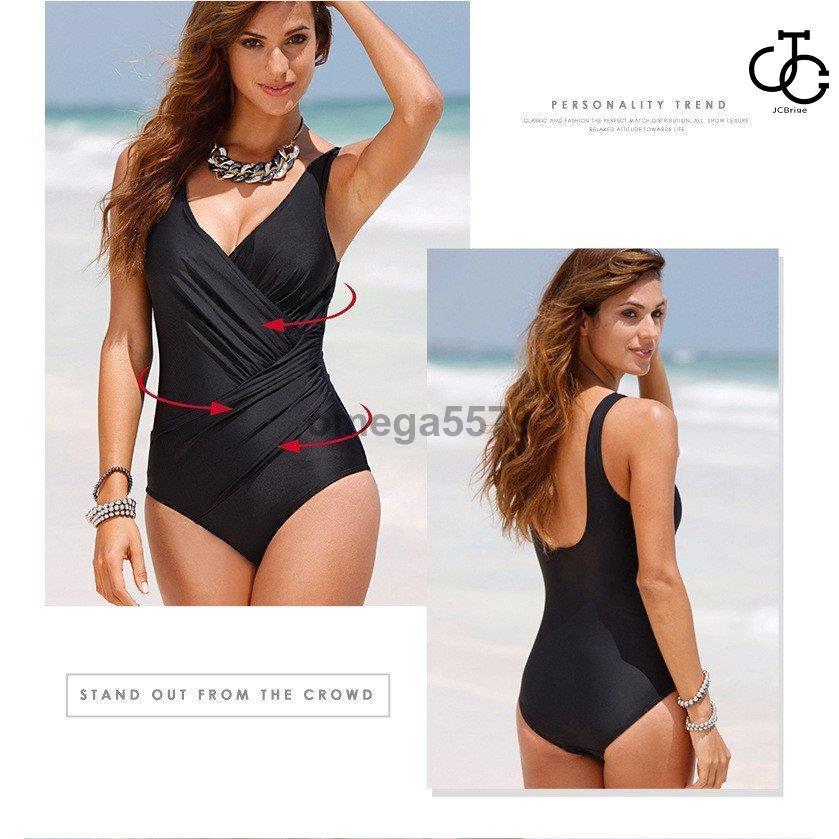 水着 レディース ワンピース カシュクール フェミニン シンプル スタイルアップ : JCBrigeストア - 通販 - Yahoo!ショッピング