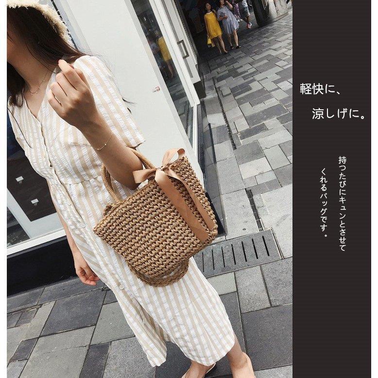 かごバッグ ショルダー レディース トートバッグ 大きめ 2way かごバッグ ショルダー レディース トートバッグ 大きめ 2way