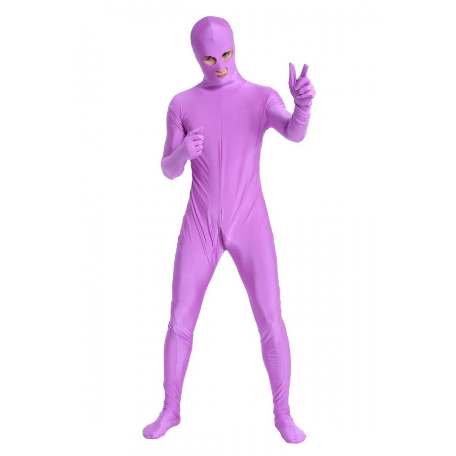 豊富な9色 ツルツルニット 目と口が開いた 全身タイツ 6頭ファスナー KN03目口 : おもしろ倶楽部 - 通販 - Yahoo!ショッピング