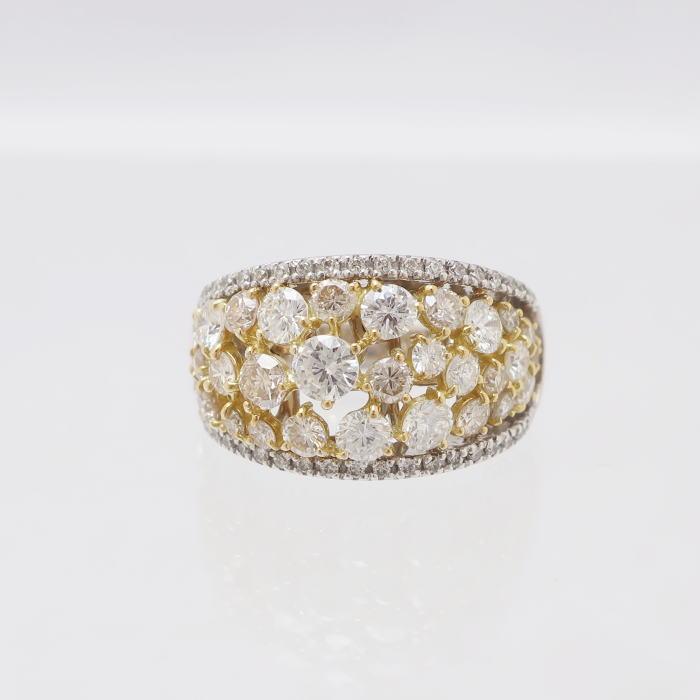 K18 YG WG ダイヤモンド リング 11号 750 イエローゴールド ホワイトゴールド D:2.45ct 指輪 4月 誕生石 ジュエリー 仕上済 中古品 : おもて質舗 - 通販 ...