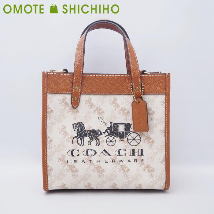 COACH コーチ フィールド トート 22 2way ショルダーバッグ PVC レザー ホースアンドキャリッジプリント C8456 未使用品 Sランク : おもて質舗 - 通販 ...