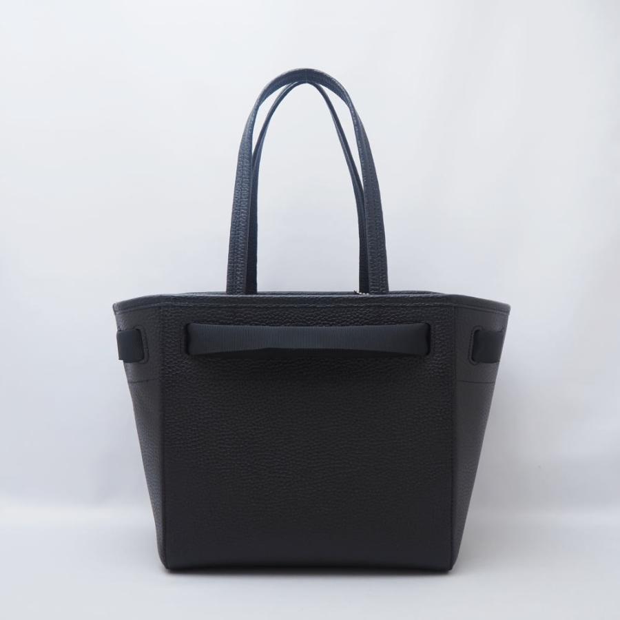 A.D.M.J 【セール！】 ADMJ アクセソワ コンクルージョン トート 23cm グログランリボン レザー 黒 19SC0304SSV レディース 未使用品 Nランク : おもて質舗 ...