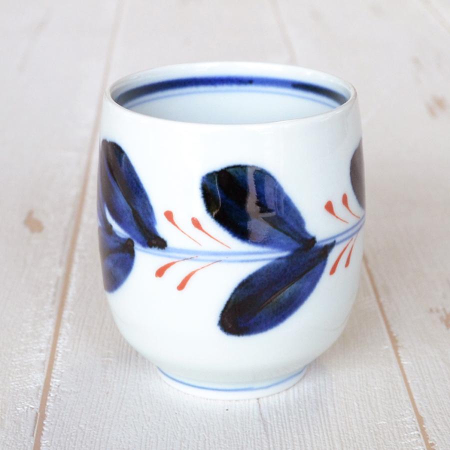 湯呑み 湯呑み茶碗 おしゃれ 有田焼 波佐見焼 リーフ 赤 :344106:有田焼やきもの市場 - 通販 - Yahoo!ショッピング