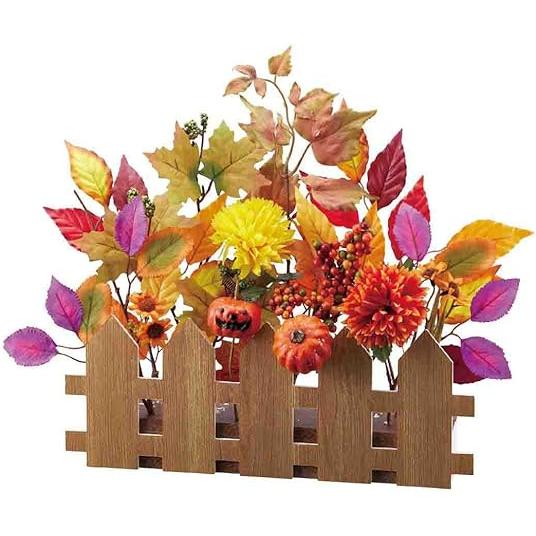 秋の装飾 ハロウィン 飾り 飾り付け 店舗 ハロウィン垣根アレンジ 1個 幅53×奥行12×高さ38cm 片面 :B0CG1BN37W:ONEDREAM - 通販 - Yahoo!ショッピング