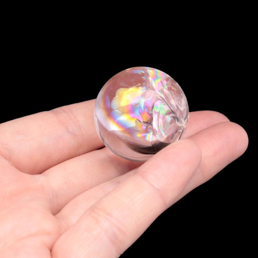 虹入り水晶 丸玉 台座付き AA 直径 28mm アイリスクォーツ ブラジル産 天然石 パワーストーン 1点もの Iris quartz :ball114:ONE.ONE - 通販 ...