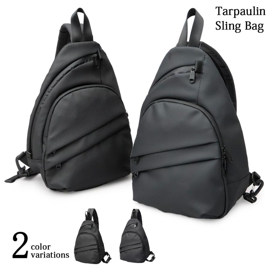 REGiSTA ボディバッグ スリングバッグ メンズ バッグ 雫型 しずく型 斜めがけ 斜め掛け 前掛け B5 A5 防水 シンプル 無地 マット 黒 大きめ ショルダー アウトドア 旅行 ...