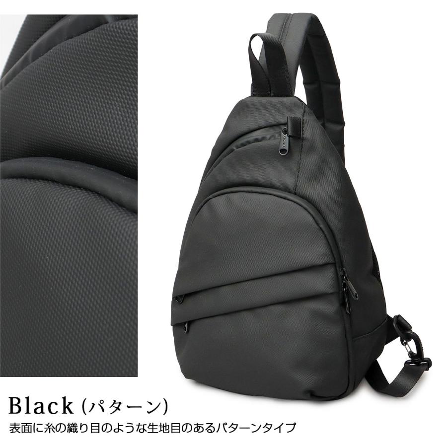 REGiSTA ボディバッグ スリングバッグ メンズ バッグ 雫型 しずく型 斜めがけ 斜め掛け 前掛け B5 A5 防水 シンプル 無地 マット 黒 大きめ ショルダー アウトドア 旅行 ...