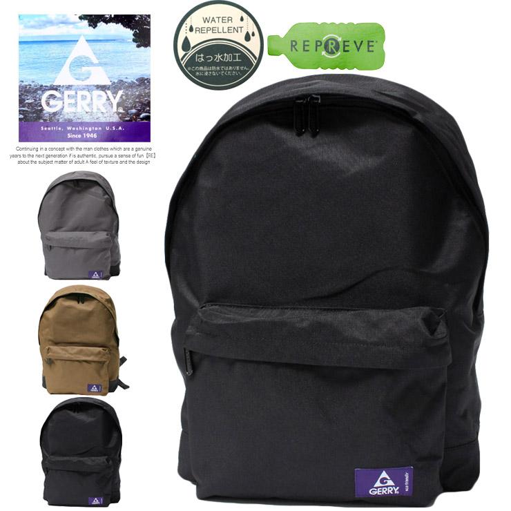 GERRY 【送料無料】 GERRY(ジェリー) バックパック メンズ 大容量 撥水加工 ワンポイント ロゴ アウトドア リュックサック ...