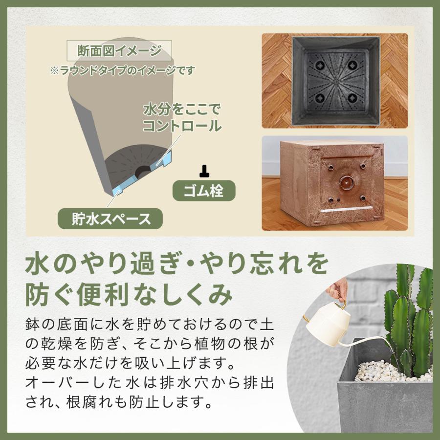 1年保証 プランター 大型 幅47cm×高さ42cm 四角 スクエア プランターボックス 植木鉢 鉢植えカバー プランターカバー 鉢カバー 10号〜14号、15号 送料無料 ...