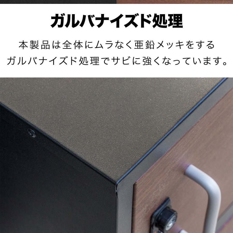 1年保証 宅配ボックス 戸建 大型 大容量 2段 2口 幅32cm×奥行32cm×高さ80cm 後付け おしゃれ 置き型 木目 置き配 マンション 家庭用 ダイヤル錠 玄 送料無料 ...
