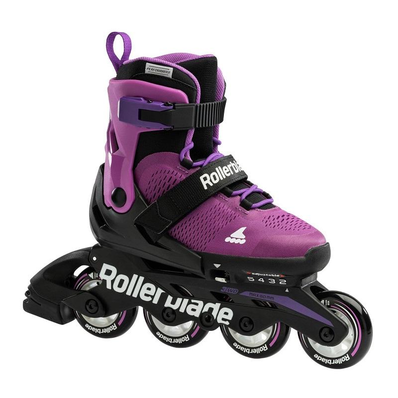 Rollerblade ローラーブレード キッズ ジュニア 子供用 インラインスケート 2023 microblade マイクロブレード パープル/ブラック : rollerblade ...