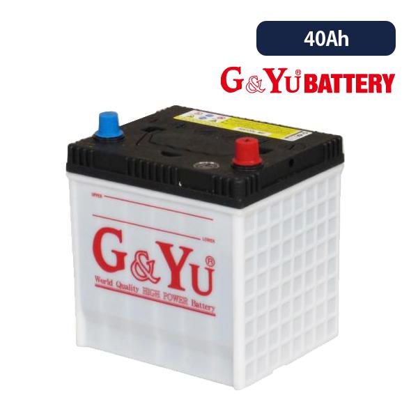G＆Yuバッテリー G&Yuバッテリー 国産車用強力スターティングバッテリー ecobaシリーズ 50D20L 40Ah 5時間率容量 複数台ご注文はメーカー直送代引 時間指定不可 : サブ ...