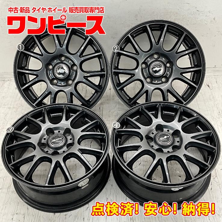 DUNLOP 中古アルミホイール 4本セット 15×6J +45 5穴 PCD114.3 15インチ Mistiere c2344 : 中古タイヤワンピース - 通販 - Yahoo!ショッピング